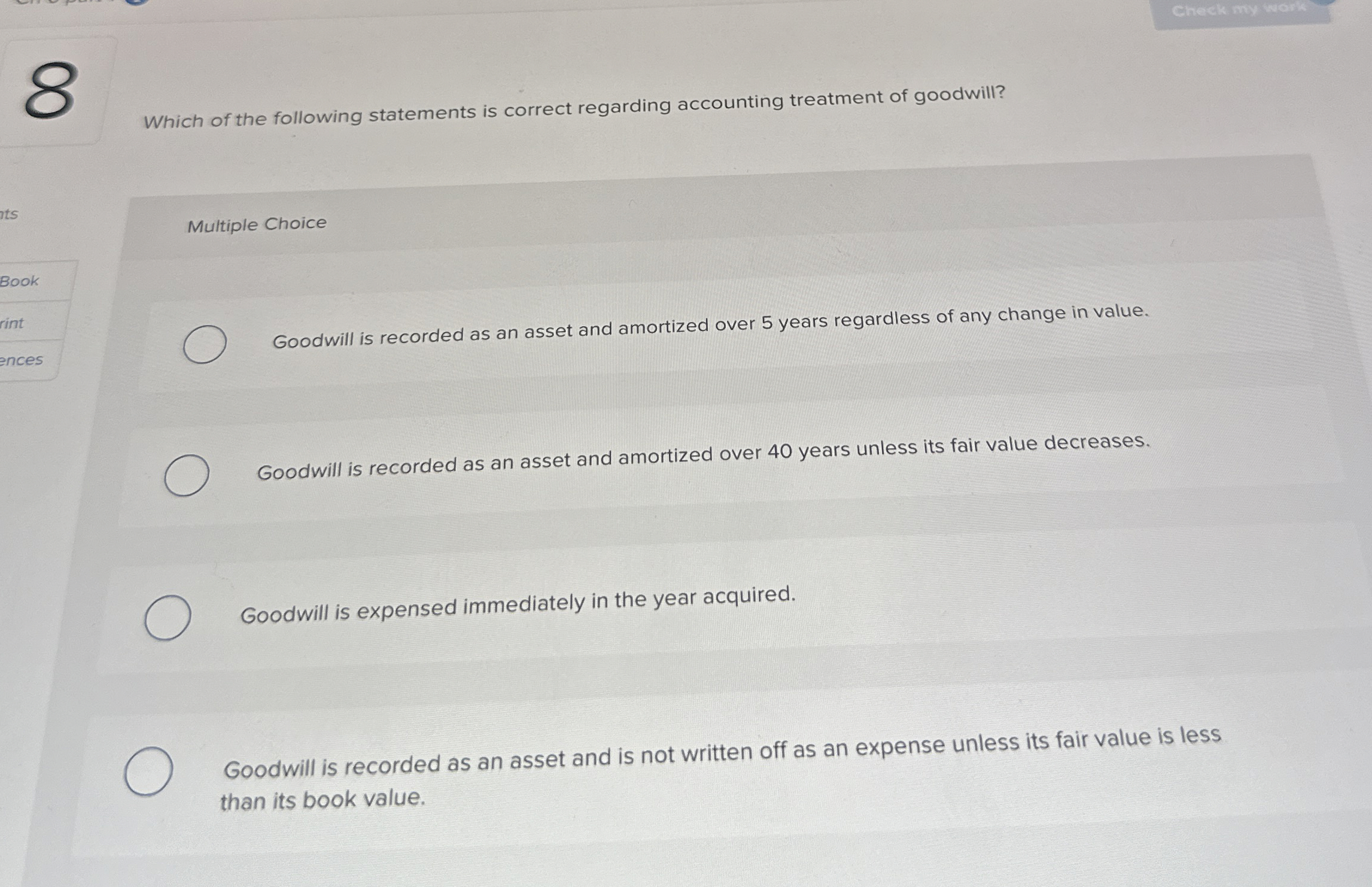 Solved Which of the following statements is correct | Chegg.com