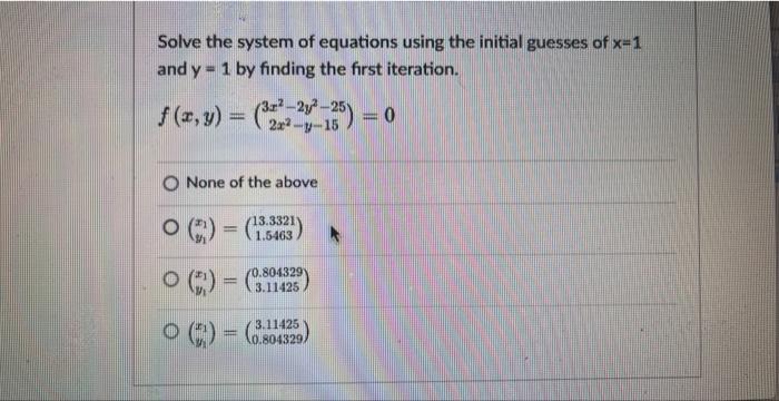 Newton's Method to Solve Nonlinear Equation | Chegg.com