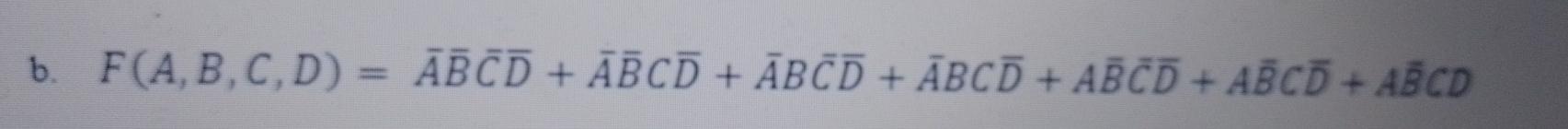 Solved Simplify they ecuation using Maps of Karnaugh and | Chegg.com