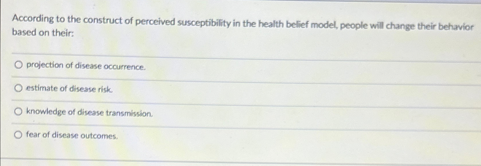 Solved According to the construct of perceived | Chegg.com