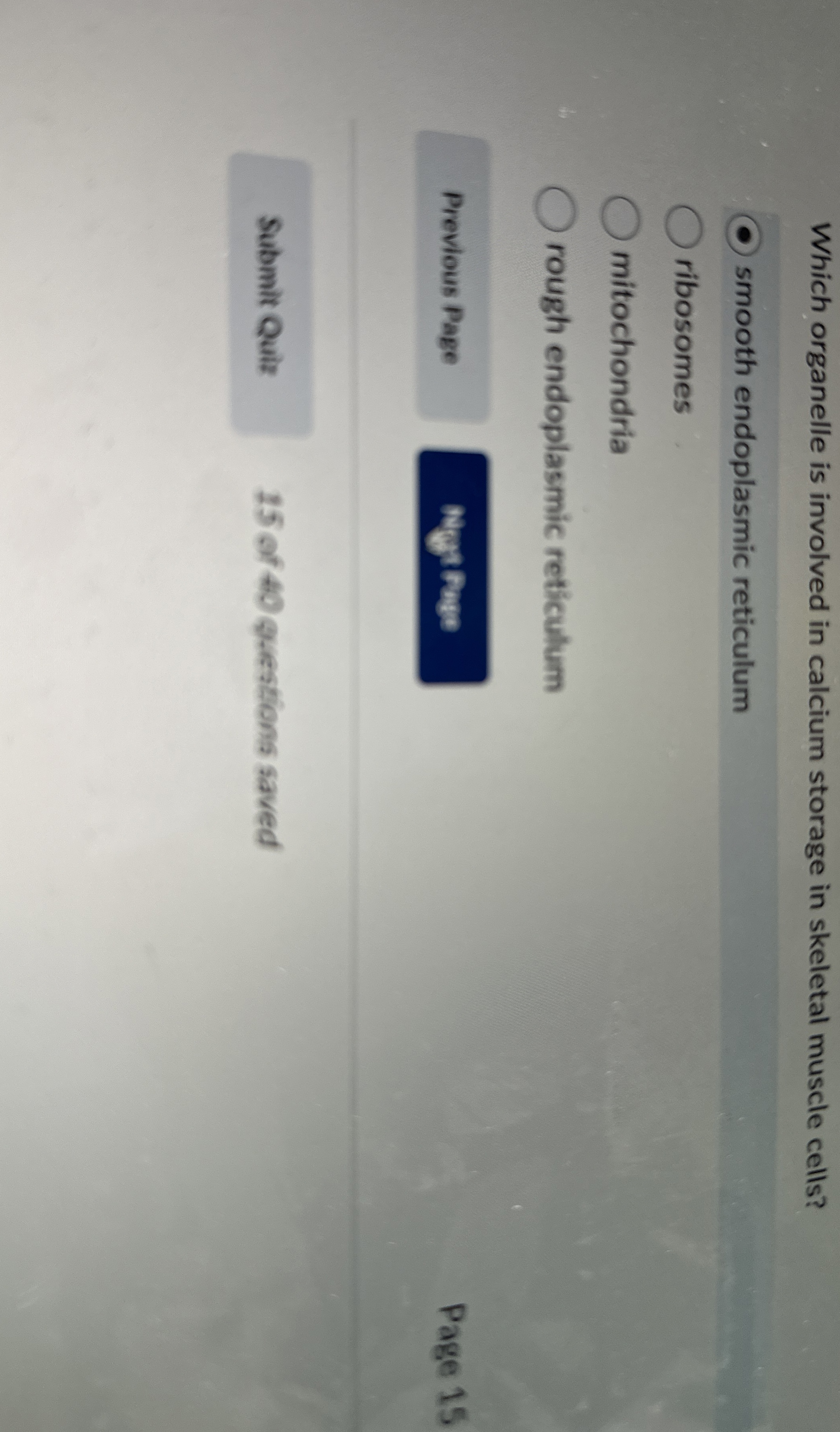 Solved Which organelle is involved in calcium storage in | Chegg.com