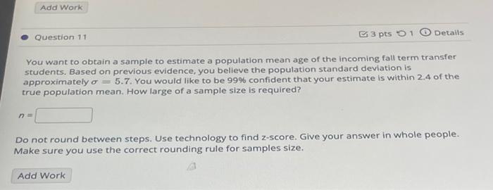 Solved You want to obtain a sample to estimate a population | Chegg.com Solved You want to obtain a sample to estimate a population | Chegg.com