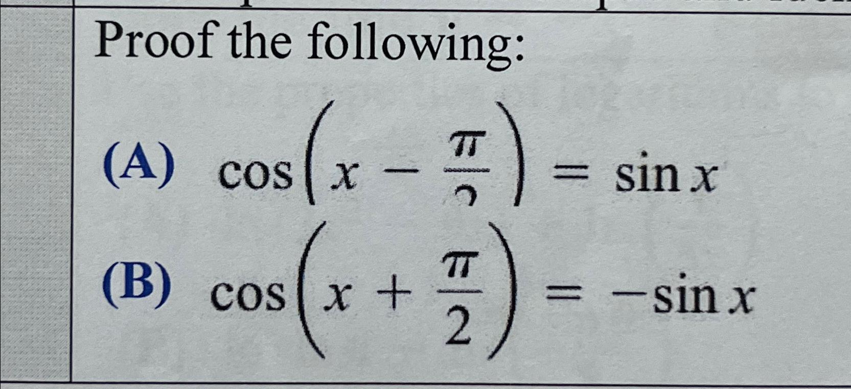 Solved Proof the | Chegg.com