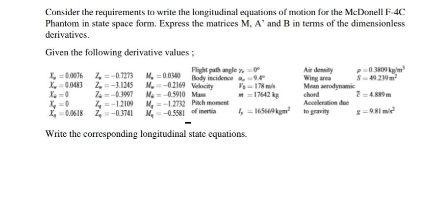 Solved Consider the requirements to write the longitudinal | Chegg.com