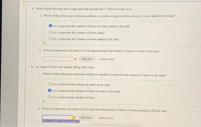 Solved Fllis is filling a container with water at a constant | Chegg.com