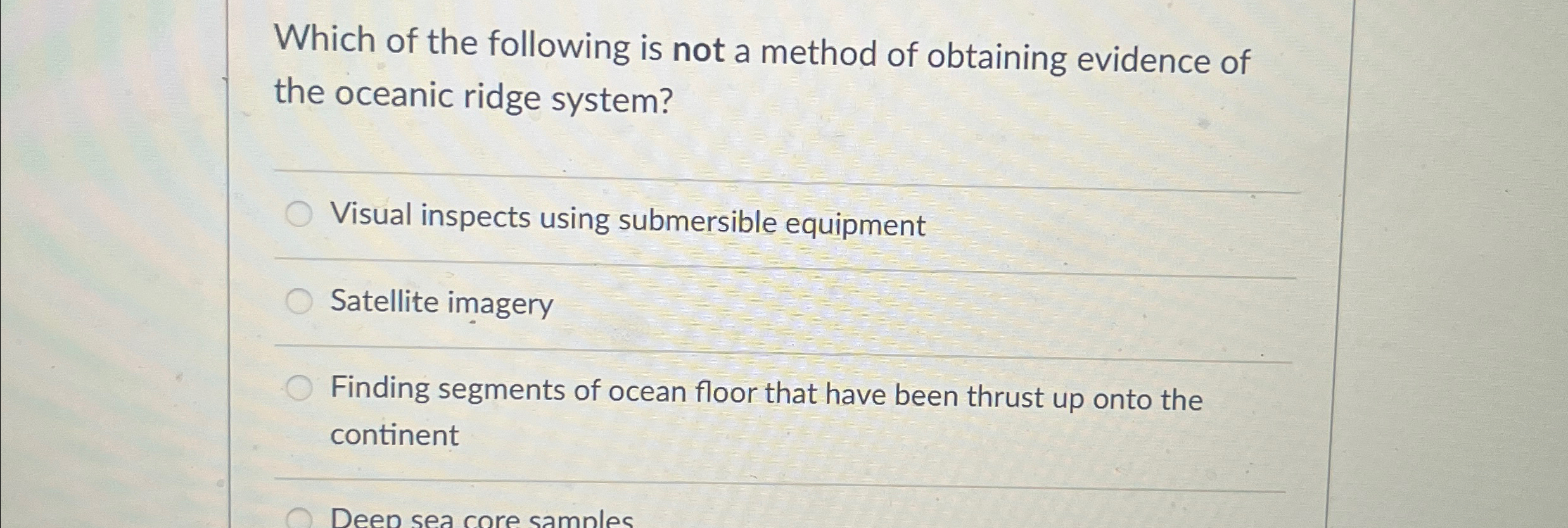 Solved Which of the following is not a method of obtaining | Chegg.com