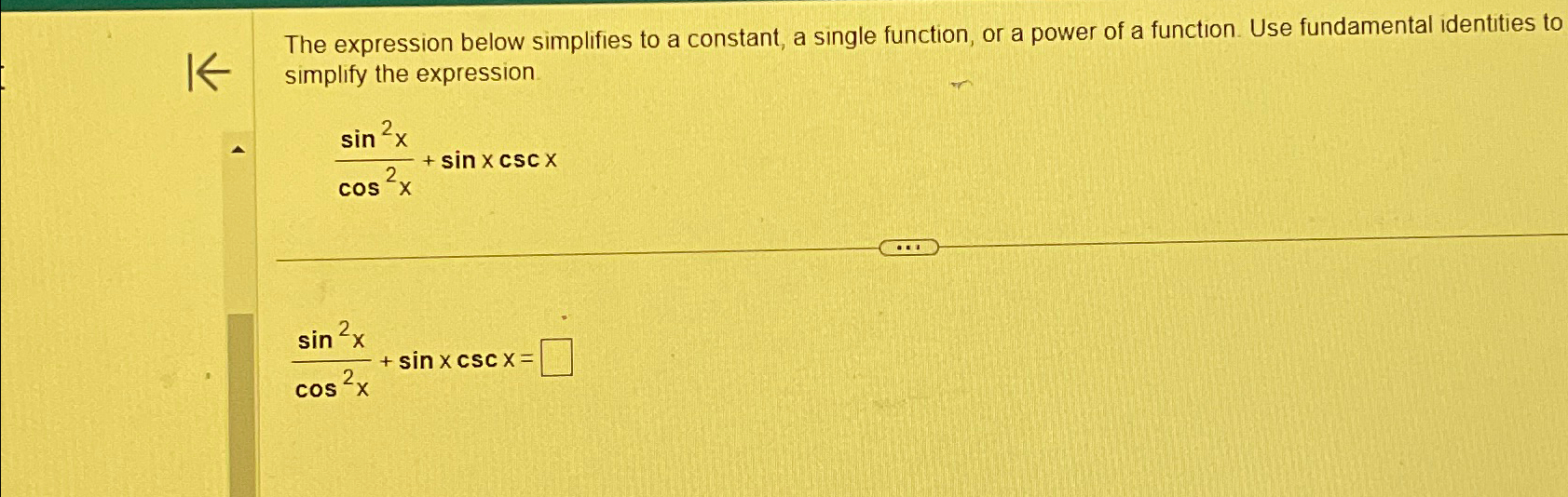 Solved The expression below simplifies to a constant, a | Chegg.com