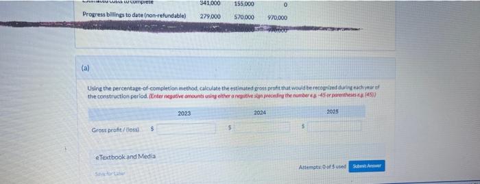 Solved Carla Vista Construction Company has entered into a | Chegg.com