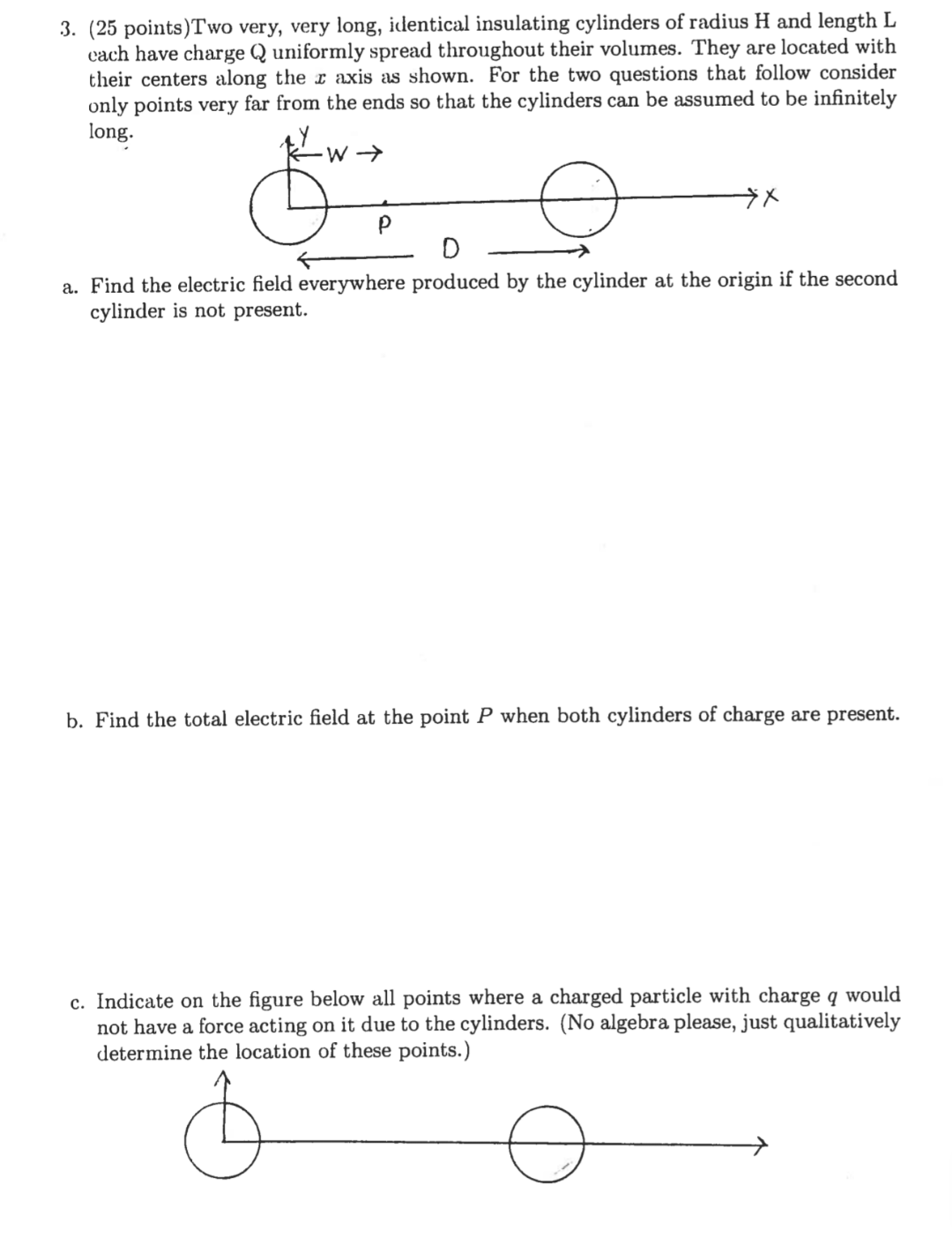 Solved (25 ﻿points) ﻿Two very, very long, identical | Chegg.com