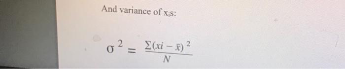 Solved dont use array:java program to find the variance of | Chegg.com