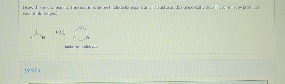 Solved Draw the mechanism for the reactions below (include | Chegg.com