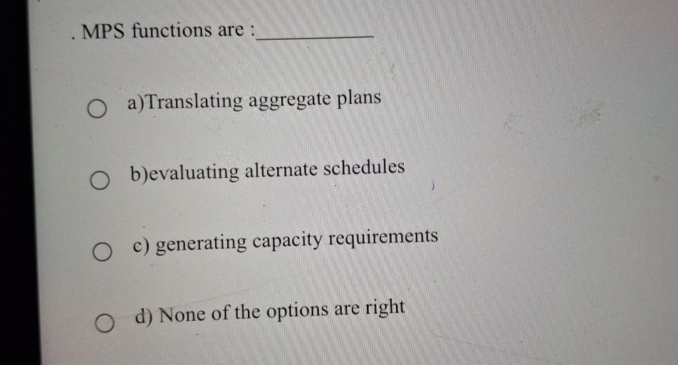 Solved MPS functions are a)Translating aggregate | Chegg.com