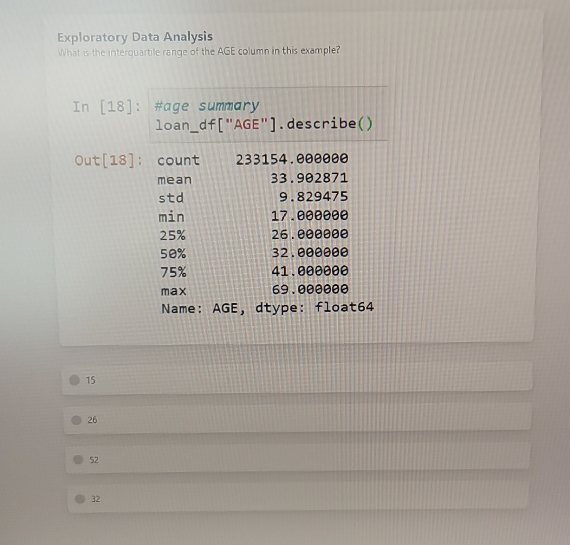 Solved Exploratory Data AnalysisWhat is the interquartile | Chegg.com