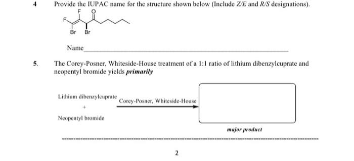 Solved Provide the IUPAC name for the structure shown below | Chegg.com
