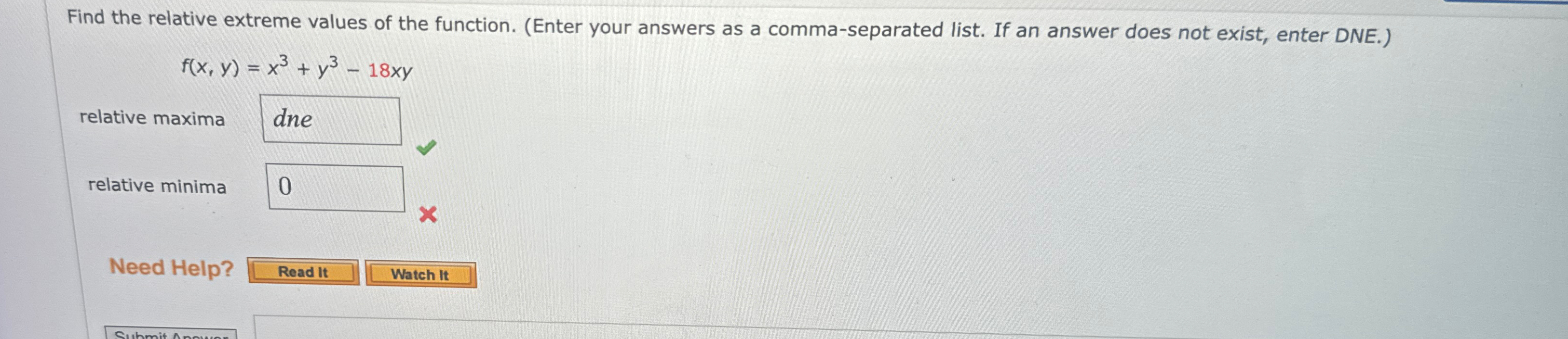 Solved Find the relative extreme values of the function. | Chegg.com