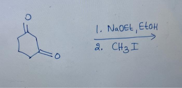 Solved 1. NaOEt, EtOH 2. CH3I | Chegg.com