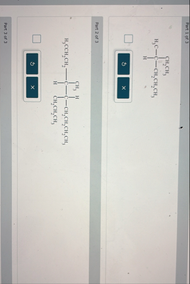 Solved Part 1 ﻿of 3\geoquad ১xPart 2 ﻿of 3??????Part 3 ﻿of | Chegg.com