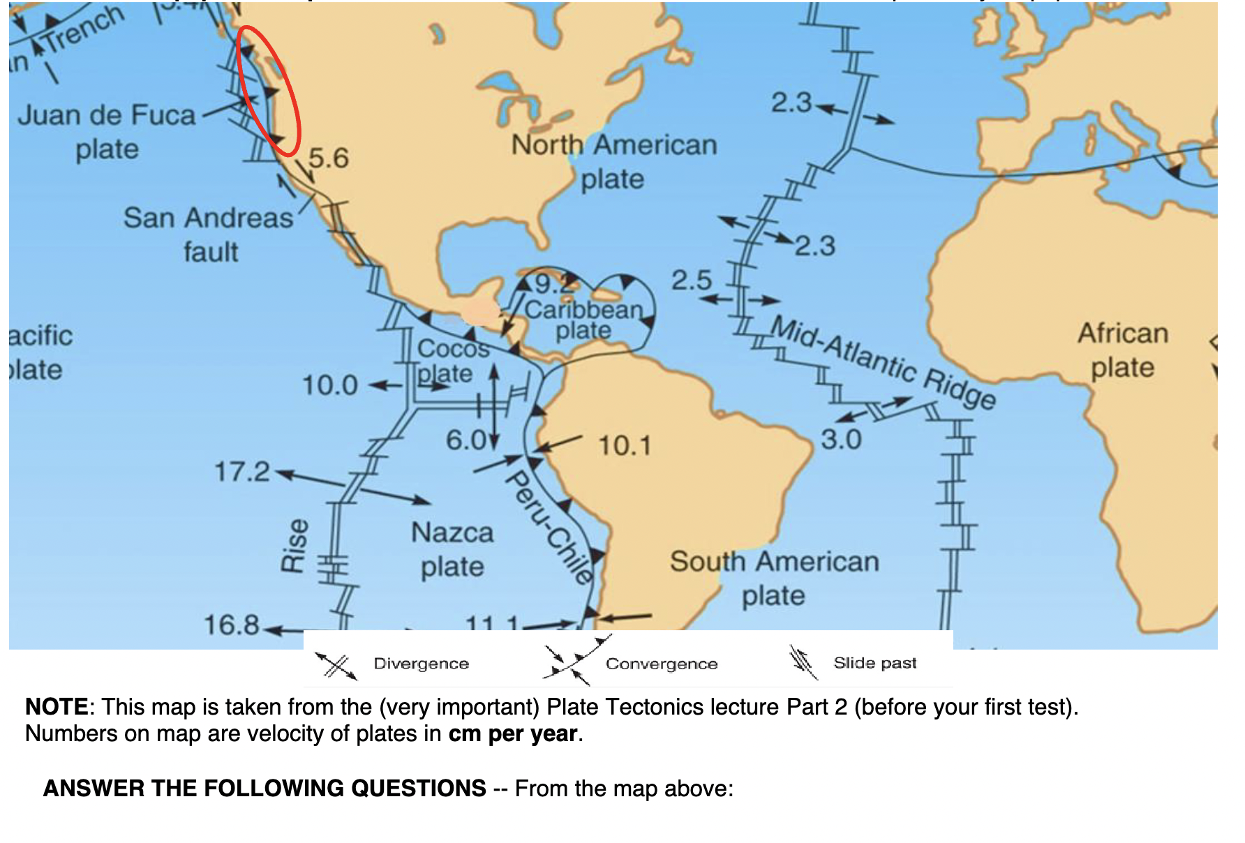 Solved NOTE: This map is taken from the (very important) | Chegg.com