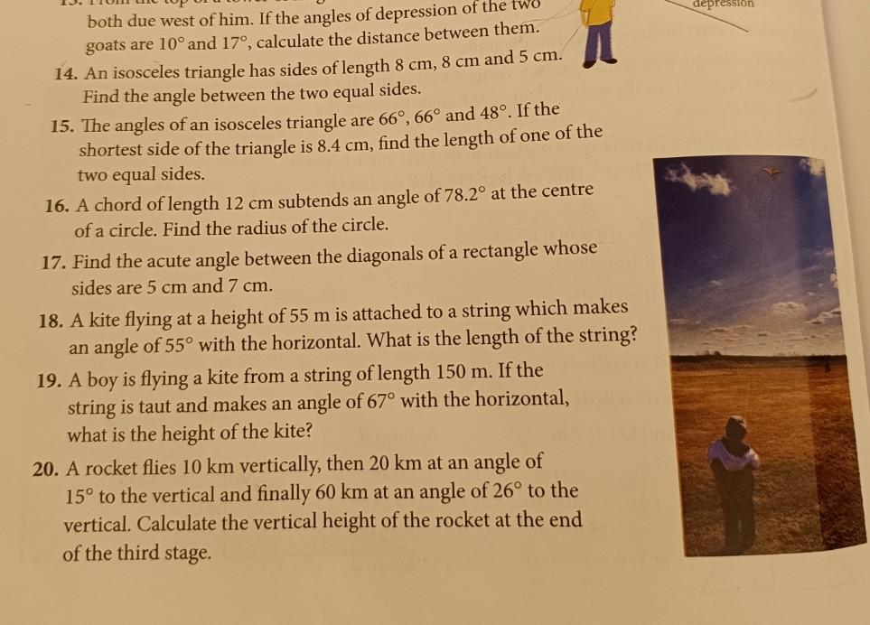 Solved both due west of him. If the angles of depression of | Chegg.com