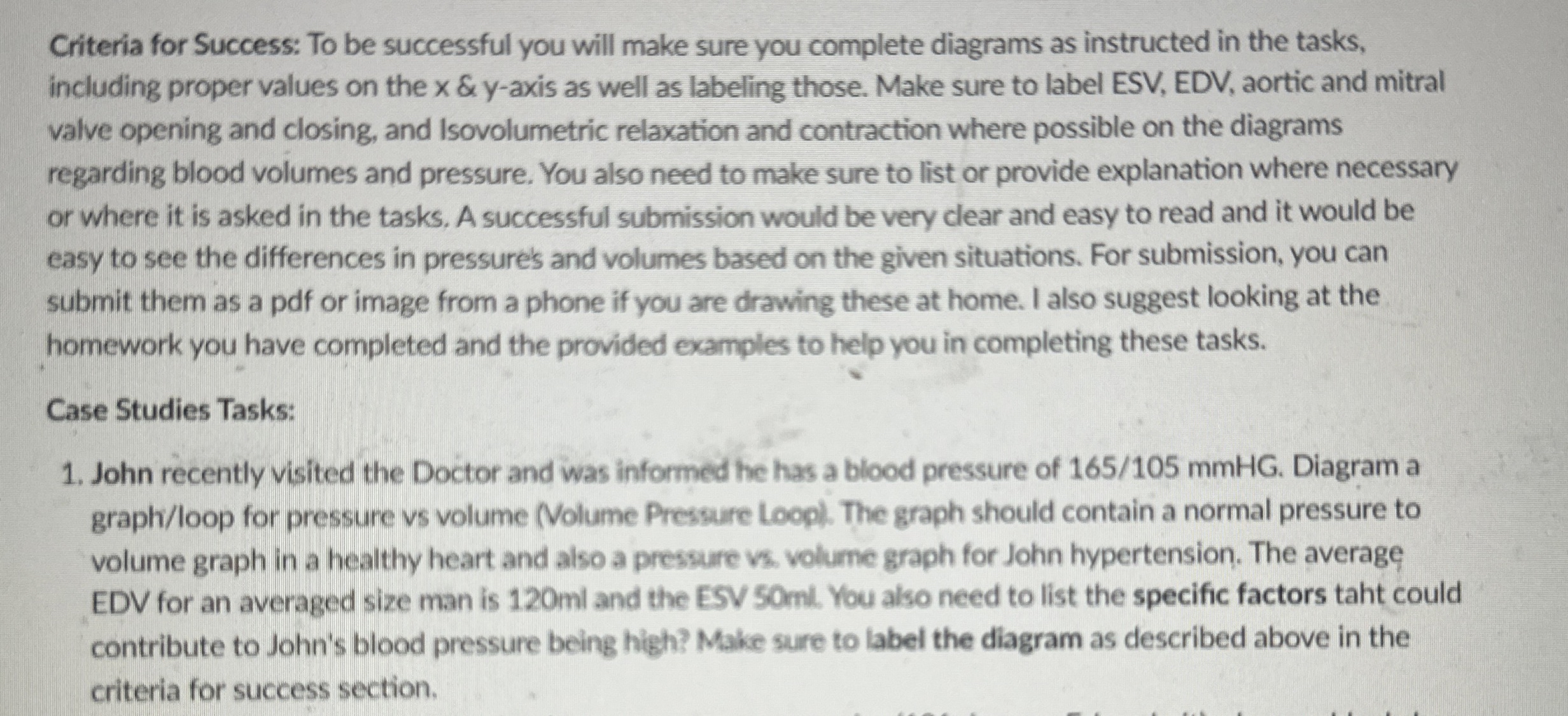Solved Criteria for Success: To be successful you will make | Chegg.com