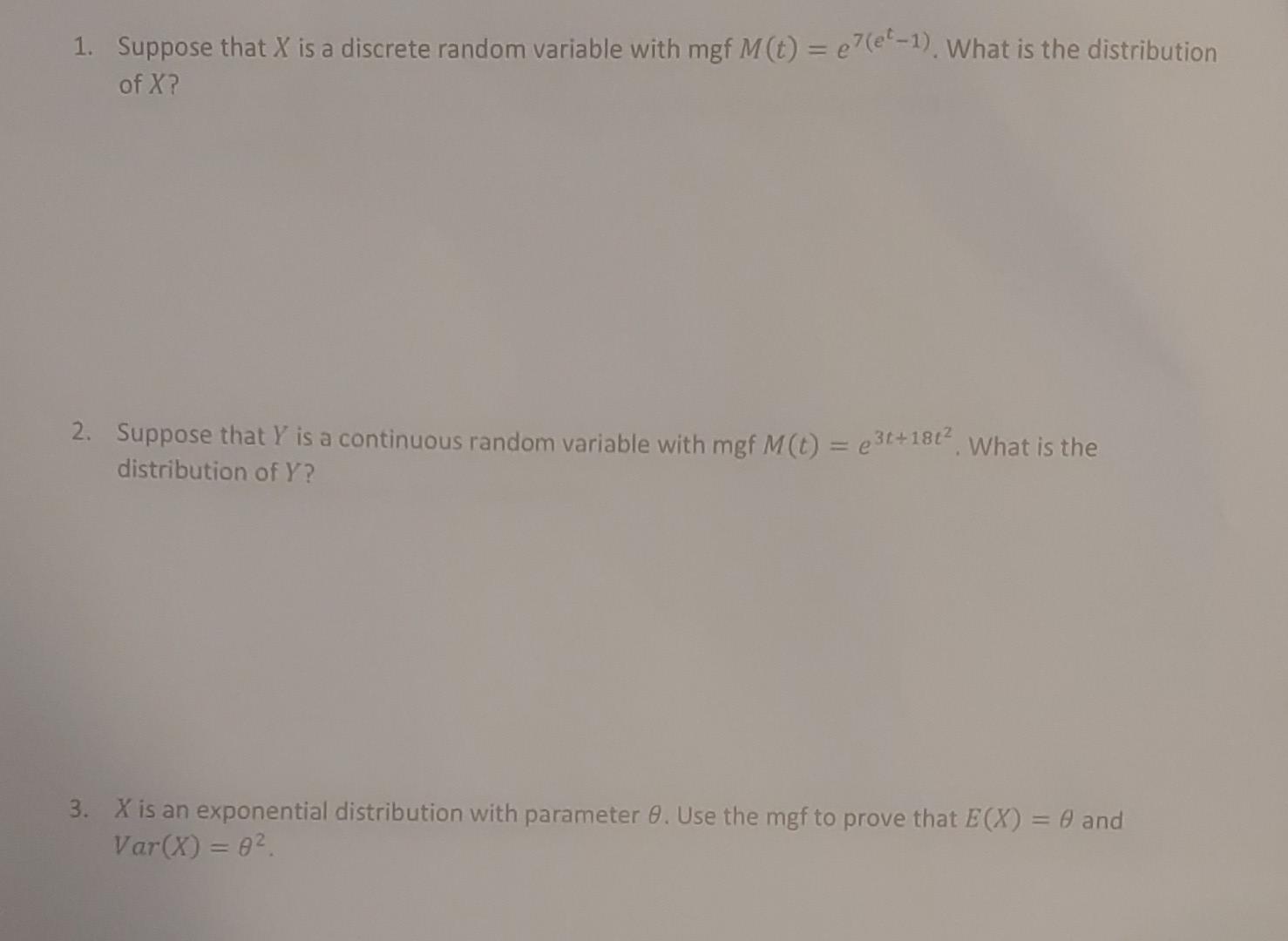 Solved 1. Suppose that X is a discrete random variable with | Chegg.com