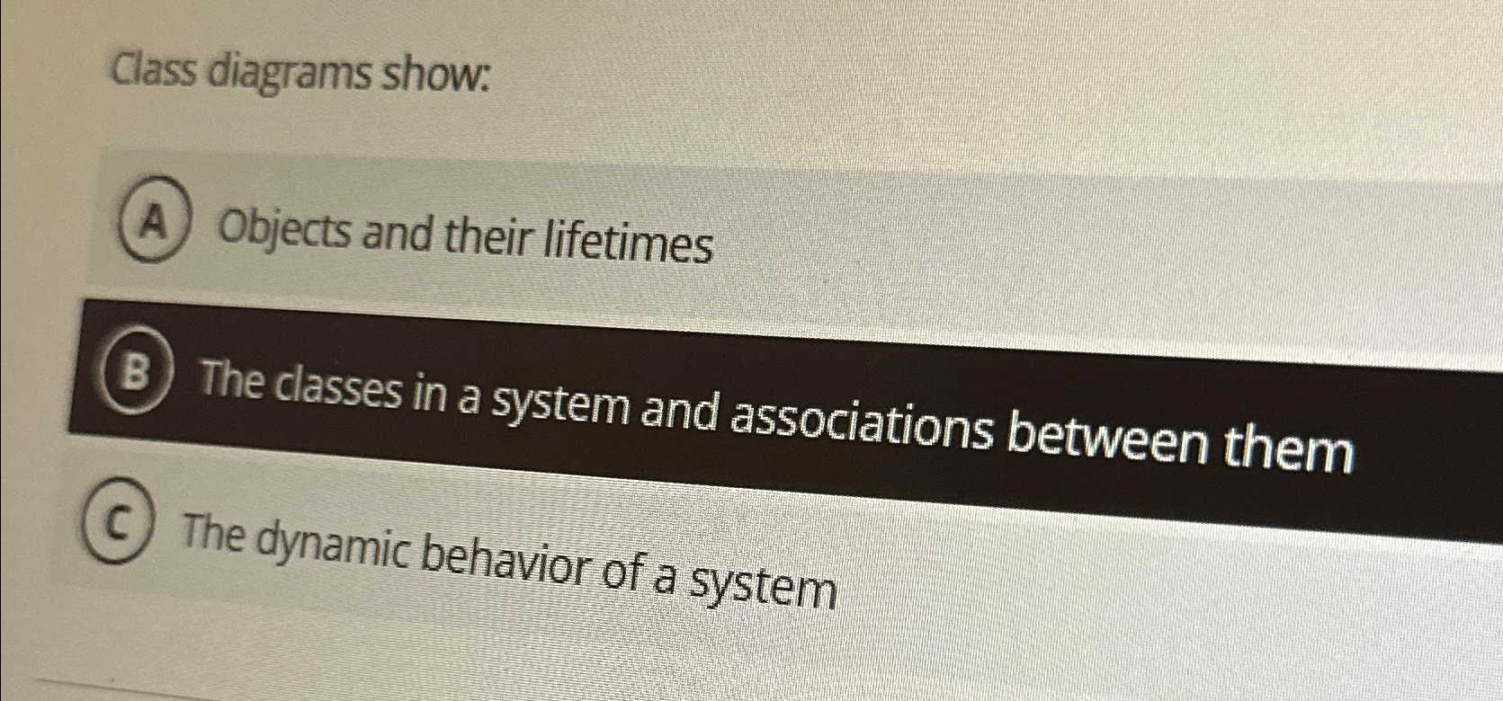 Solved Class diagrams show:Objects and their lifetimesThe | Chegg.com