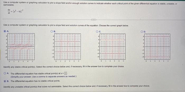 Solved Use a computer system or graphing calculator to plot | Chegg.com