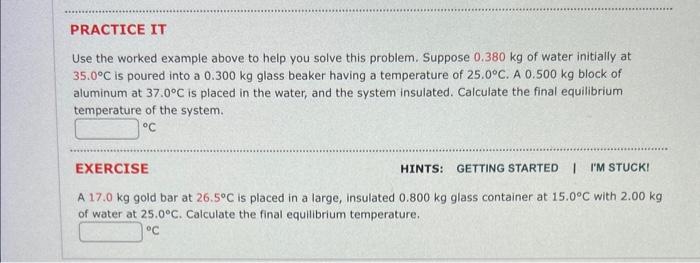 Solved GOAL Solve a calorimetry problem involving three | Chegg.com
