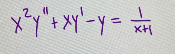 Solved Find the solution of the following differential | Chegg.com