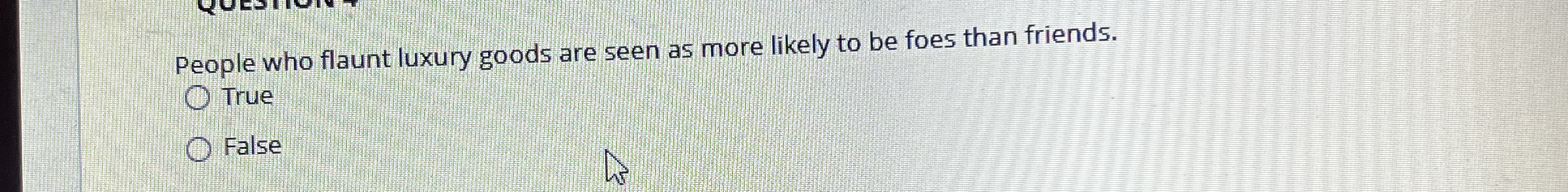 [Solved]: People who flaunt luxury goods are seen as more li