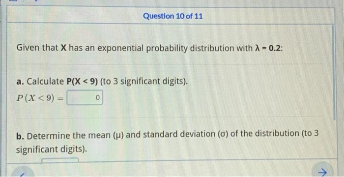Solved Given that X has an exponential probability | Chegg.com
