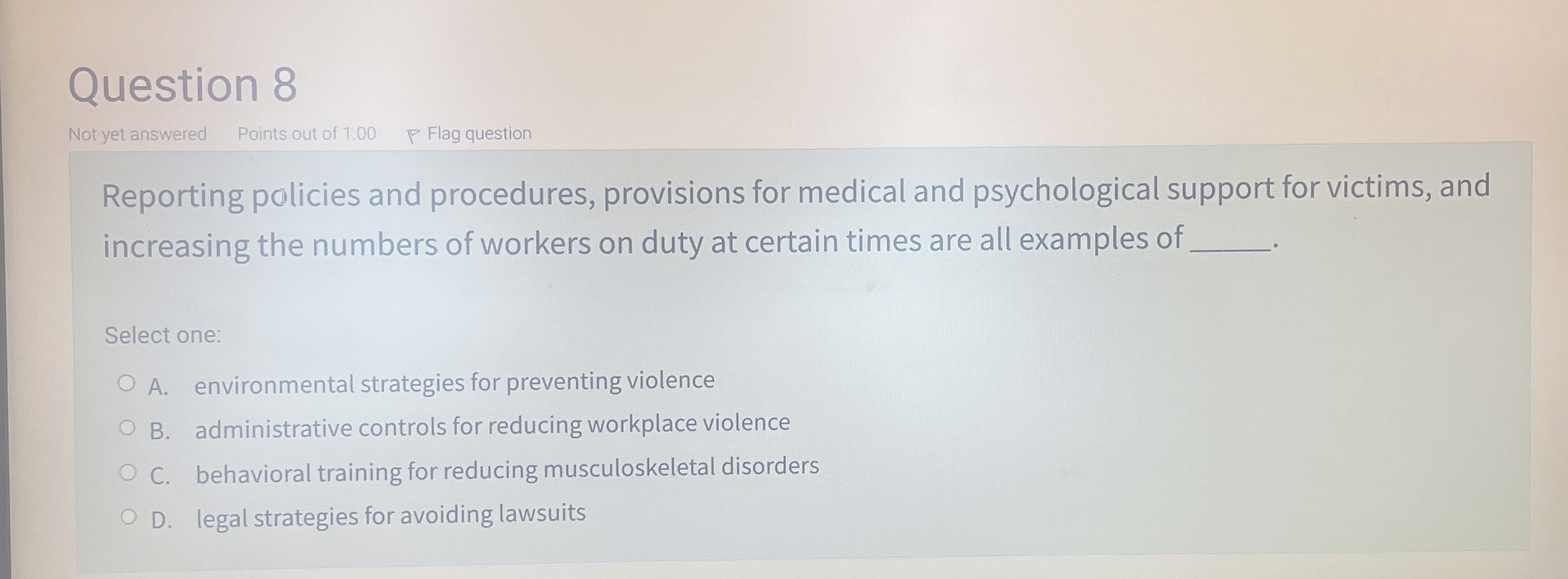 Solved Reporting policies and procedures, provisions for | Chegg.com