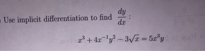 Solved dy dx : Use implicit differentiation to find 23 + 4x | Chegg.com