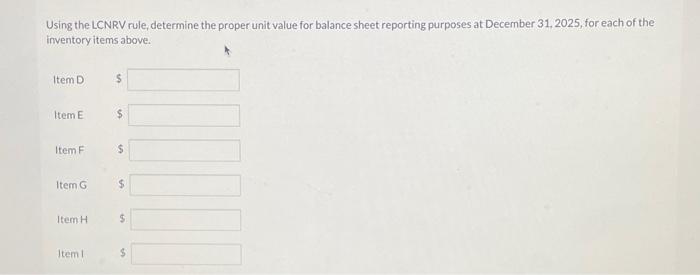 Solved Blue Company uses the LCNRV method, on an | Chegg.com