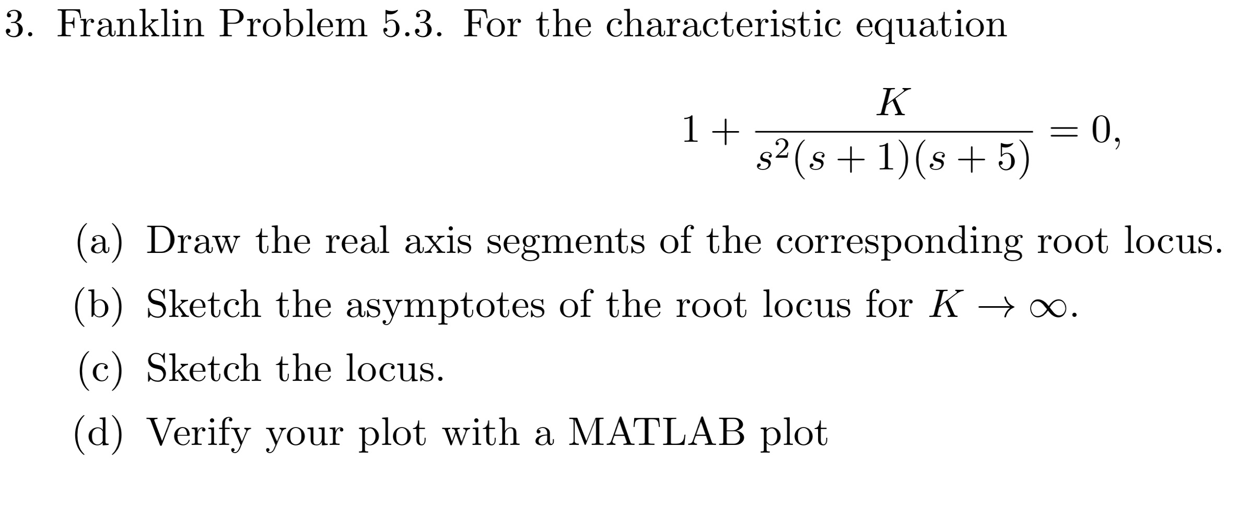 Franklin Problem 5.3. ﻿For the characteristic | Chegg.com