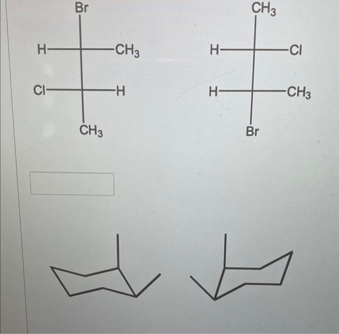 Ч 1 CH3 CH3 Br -Н H— ОН Н. H ОН H3C- -Br CH3 H Н Br | Chegg.com