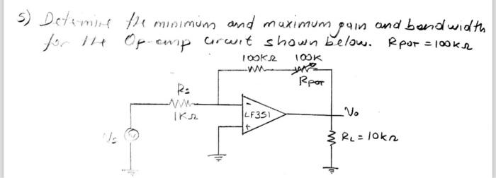 15) From the previous problem (s), if the ik resistor | Chegg.com