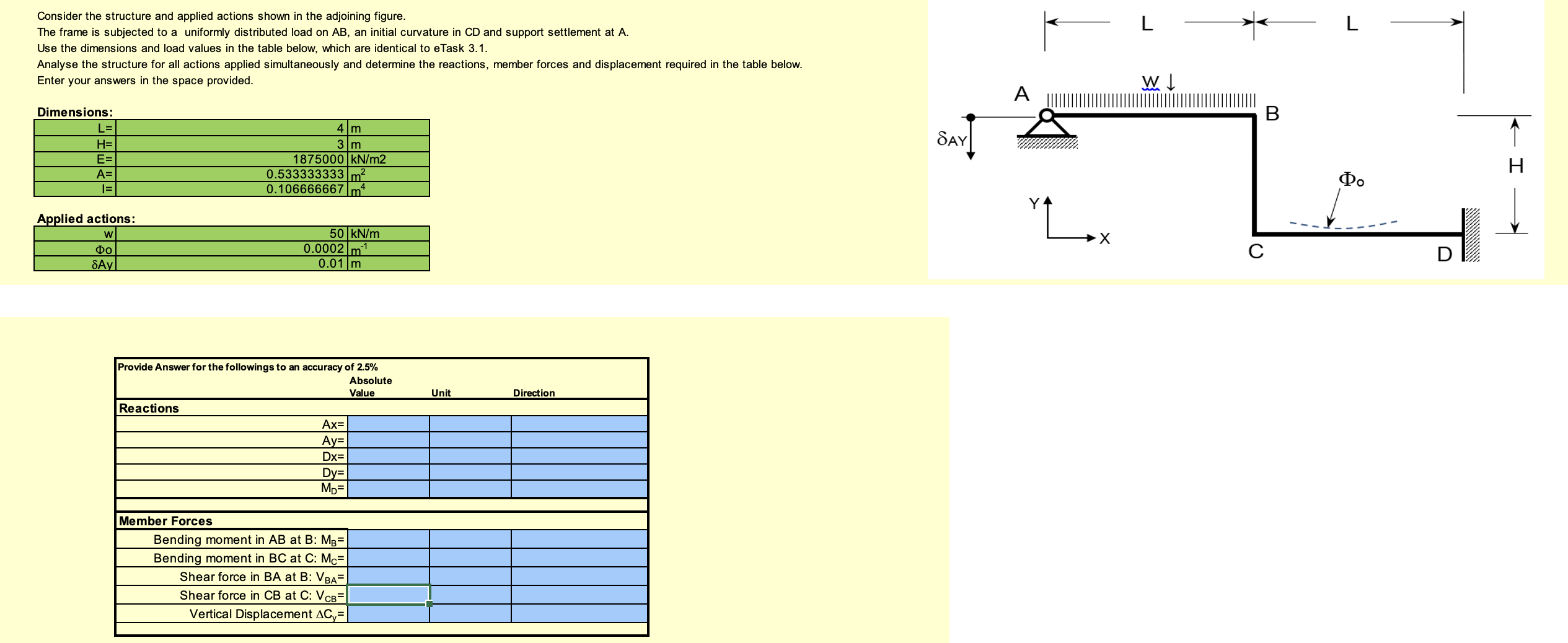 Solved Please only use the force (flexibility) ﻿method and | Chegg.com