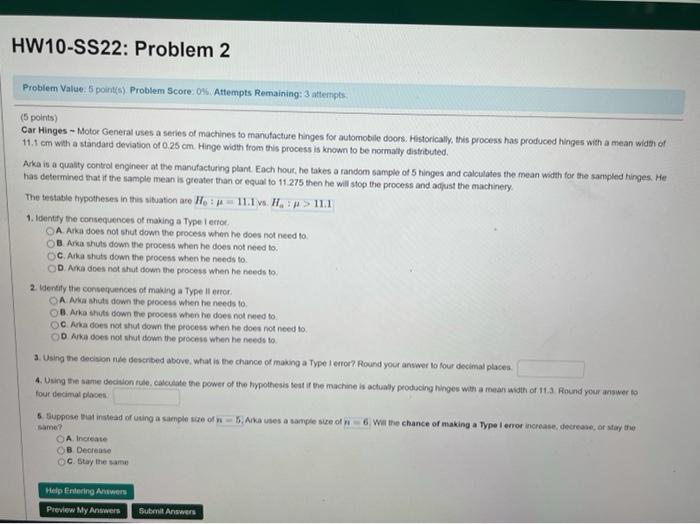 Solved HW10-SS22: Problem 2 Problem Value: 5 points). | Chegg.com