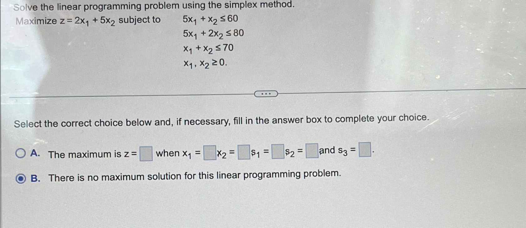Solved Solve the linear programming problem using the | Chegg.com