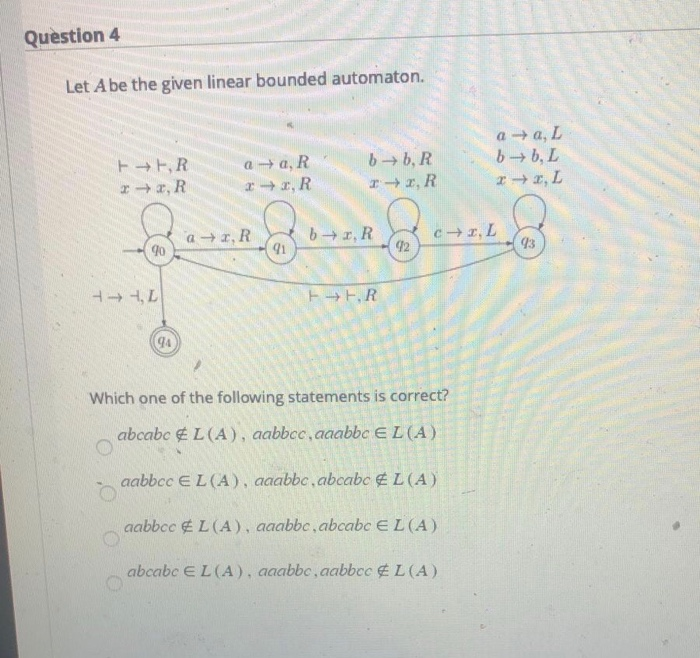 Solved Question 4 Let A be the given linear bounded | Chegg.com