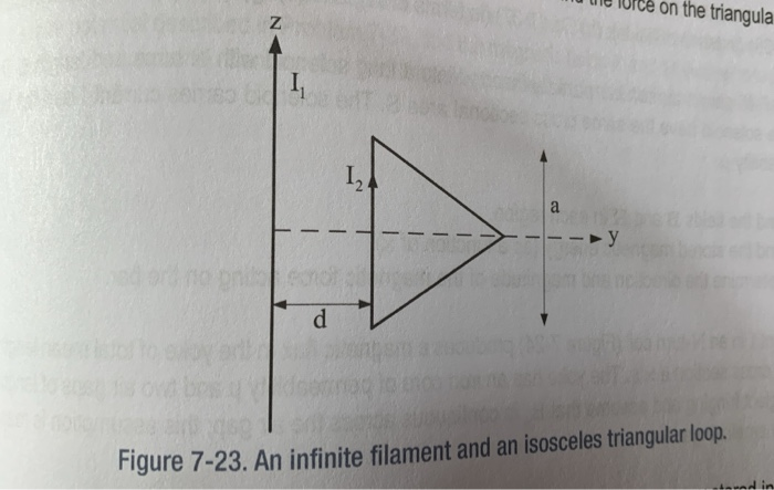 Solved 8-9. An equilateral triangular loop, with side length | Chegg.com