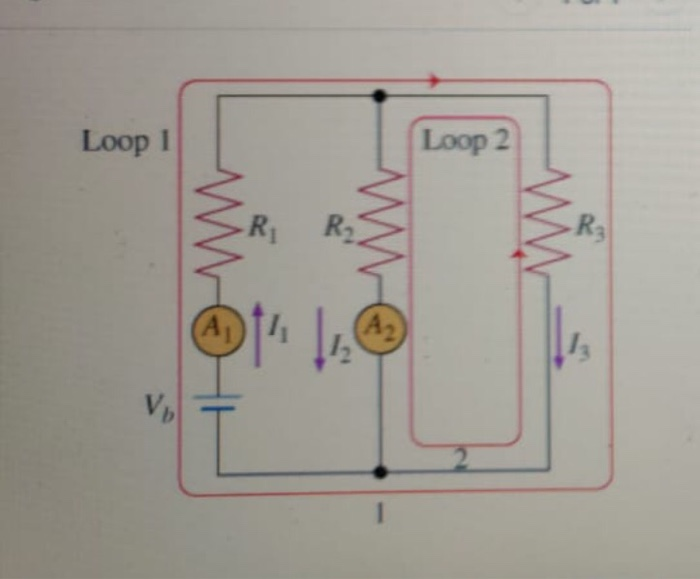 Solved Part C Apply The Loop Rule To Loop 2 The Smaller