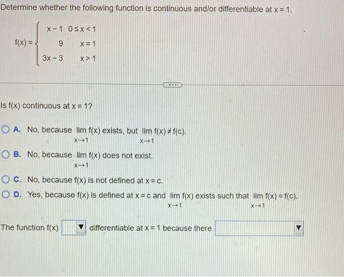 Solved Determine whether the following function is | Chegg.com