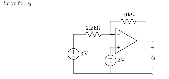 Solved Solve for v0 | Chegg.com