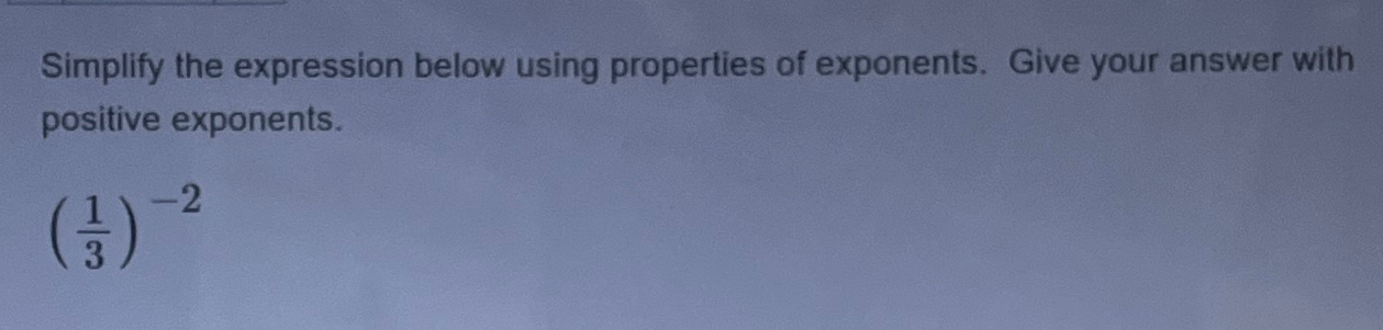 Solved Simplify the expression below using properties of | Chegg.com