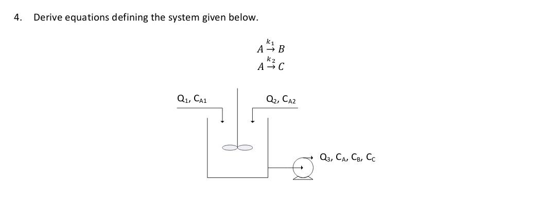 Solved 4. Derive equations defining the system given below. | Chegg.com