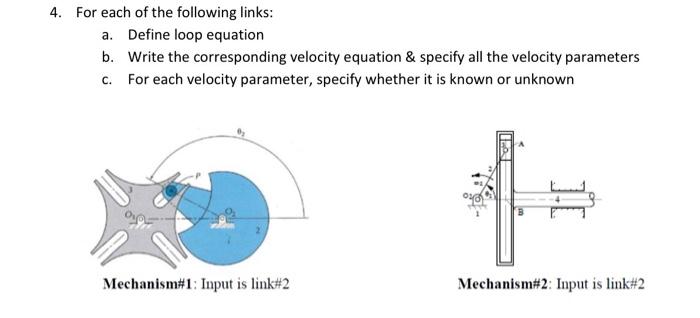 4. For each of the following links: a. Define loop | Chegg.com