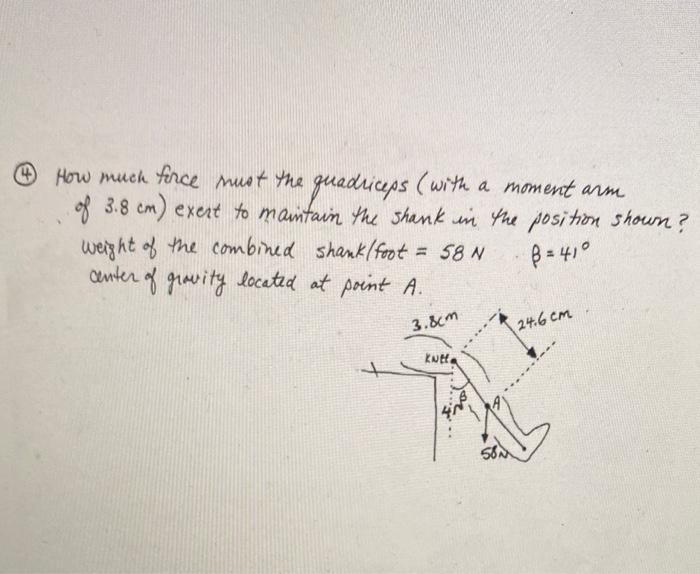 Solved KIN 345 PRACTICE TORQUE PROBLEMS BIOMECHANICS ReviewO | Chegg.com