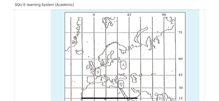 Solved SQU E-learning System (Academic) Question 6 On the | Chegg.com